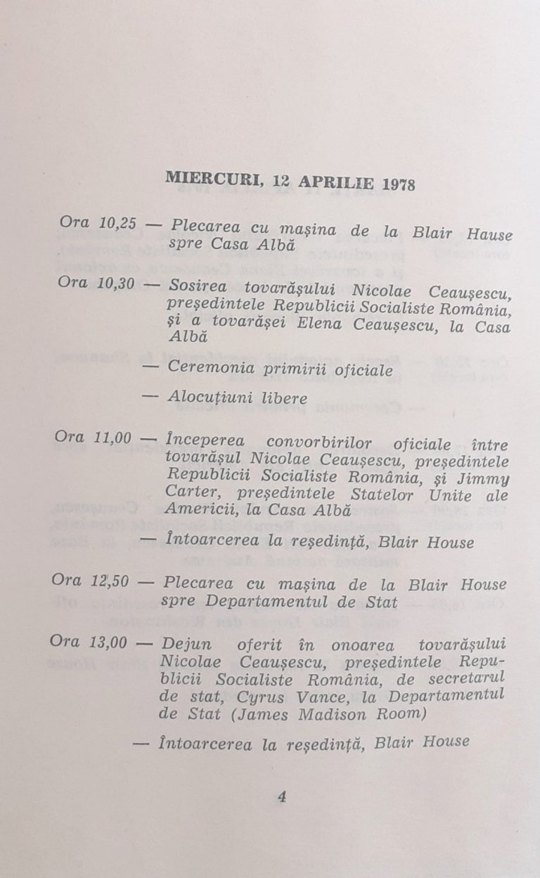 Aprilie 1978. Ultima vizită a lui Ceaușescu în SUA. Fotografii și ...